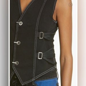 Dion Lee | Tops | Dion Lee Fan Laced Denim Vest | Poshmark